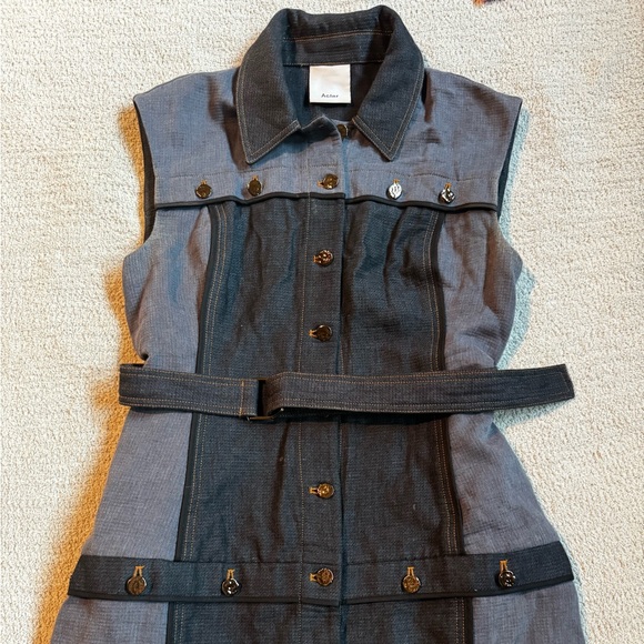 Acler | Dresses | Acler Dark Blue Denim Dress | Poshmark